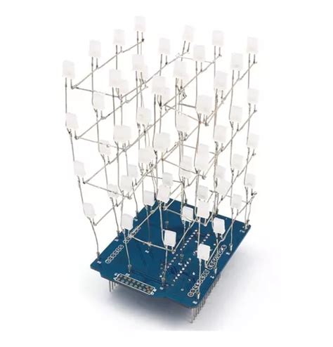 Kit Cubo Led 4x4x4 Armable Arduino Fselectronics Cl Cuotas Sin Interés