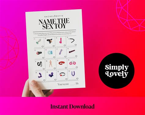 Bachelorette Party X Rated Name The Sex Toy Game Modern Bachelorette Beautiful Design