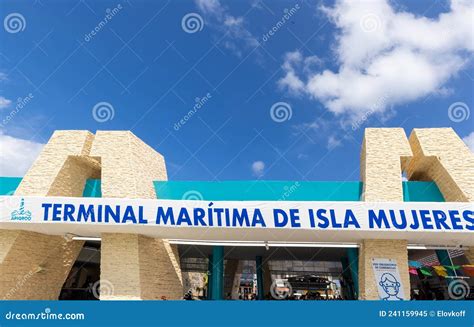 Isla Mujeres Ferry Maritime Terminal That Services Ultramar And Winjet