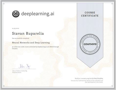 Deeplearning Andrewng Coursera Python Learning Stavan Rupareliya