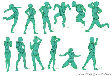 Poses With Basic Bone Structure By Courtneysconcepts On Deviantart