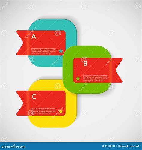 Vector Abstract Creative Square Color Box Stock Vector Illustration Of Infographics Isolated