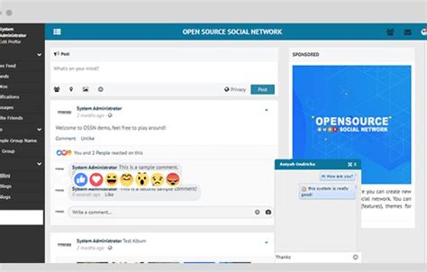 open source social network ossn opensource socialnetwork also know