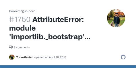 AttributeError Module Importlib Bootstrap Has No Attribute