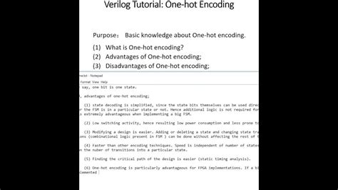 Verilog Tutorial 15 One Hot Encoding Youtube