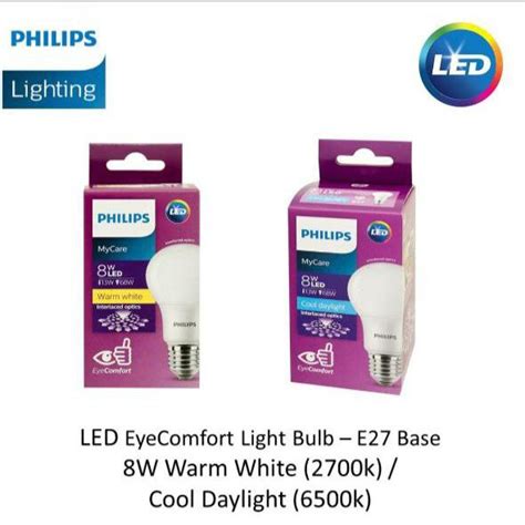 Bundle Deal Philips Led Bulb Mycare W W W W W E Shopee Singapore