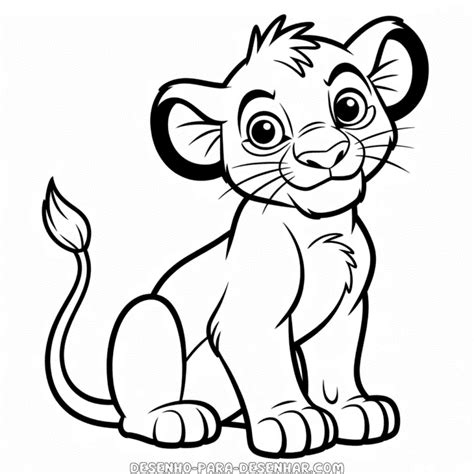 Desenho Fácil Do Simba De O Rei Leão Desenho Para Desenhar