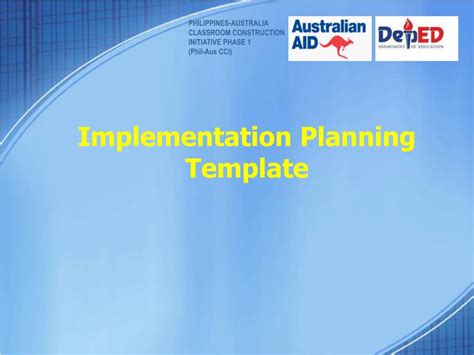 PPT Implementation Planning Template PowerPoint Presentation Free Download ID