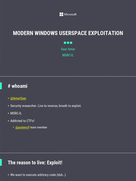Modern Windows Exploitation Techniques Across Os Versions Pdf
