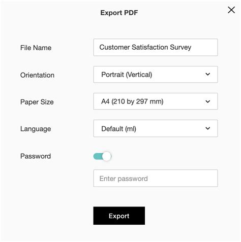 export your survey as a pdf zoho survey online help guide