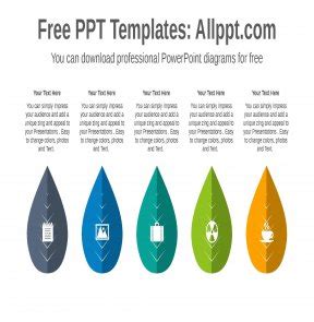 mẫu powerpoint five trees list powerpoint diagram template