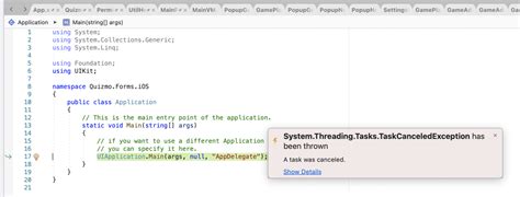 Bug Avatarview Is Crashing Due To Cancellation Task · Issue 588 · Xamarin
