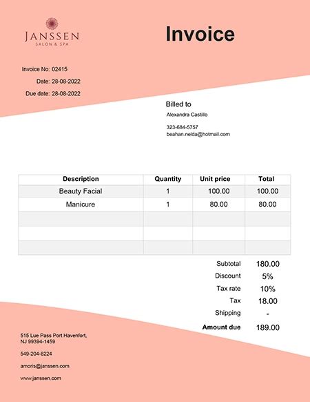 Freelogodesign S Invoice Templates Add On