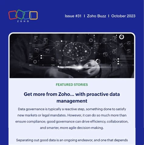 monthly product and resource newsletter zoho for enterprise