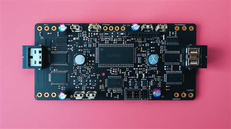 Portrait Of An Interface Board With Clearly Labeled Components