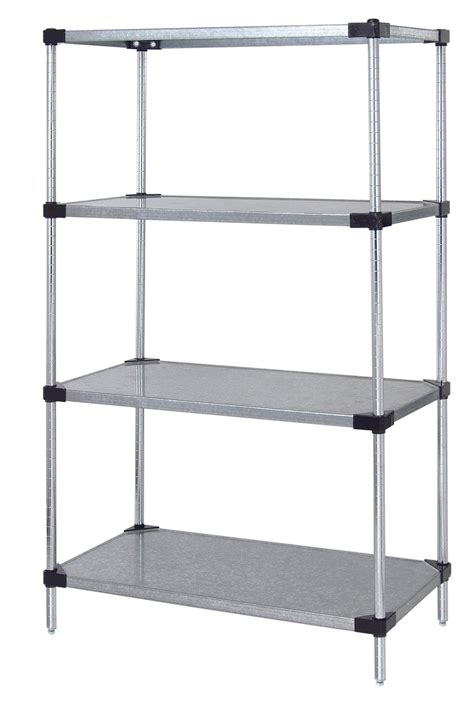 Quantum Wr74 2436sg 36w X 24d X 74h Wr Solid Shelving Starter Kit