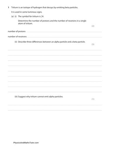 igcse edexcel physics radioactivity and particles complete revision