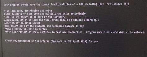solved part i your program should have the common