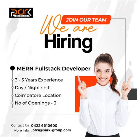 Park Corporates Global Hr Services On Linkedin Mern Fullstackdeveloper Techincoimbatore