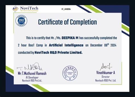Deepika M On Linkedin Artificialintelligence Learningjourney