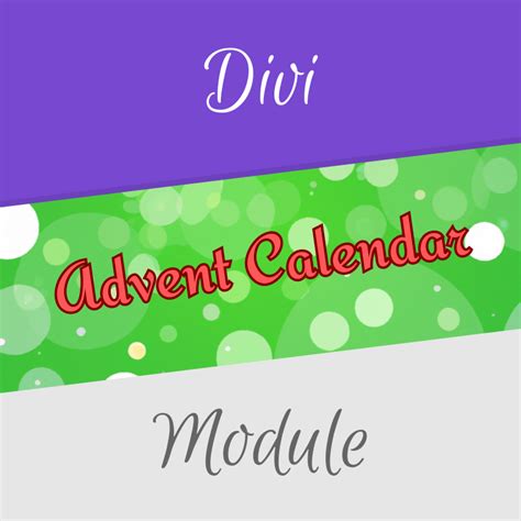 Télécharger Divi Booster Divi Advent Calendar Module Version 111