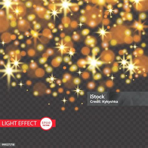 벡터 골드 반짝이 입자 배경 럭셔리 풍부한 카드 인사에 대 한 효과 반짝이 텍스처 투명 한 배경에서 폭발에서 스타 먼지 불꽃 0명에 대한 스톡 벡터 아트 및 기타 이미지