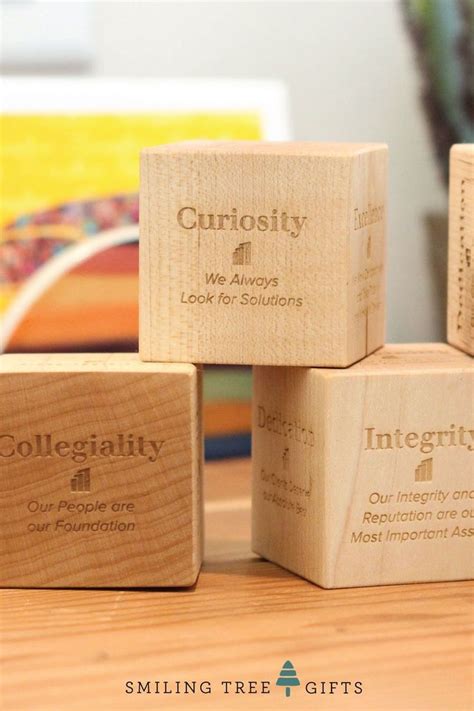 Core Values Statement Display Block Core Values Tree Gift Company Core Values