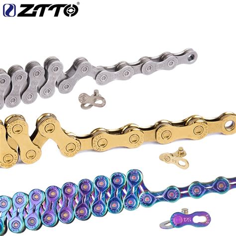 Ztto 89101112 스피드 실버 그레이 골드 컬러풀 체인 마운틴 Mtb 로드 바이크 체인 실버 미싱 링크 연결자전거 체인 Aliexpress