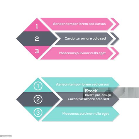 화살표와 인포 그래픽 템플릿입니다 3 단계와 귀하의 비즈니스 프레 젠 테이 션에 대 한 부분 0명에 대한 스톡 벡터 아트 및 기타 이미지 Istock