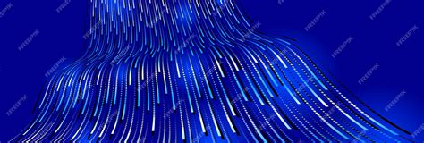 Premium Vector Big Data Flow Technology And Science Vector Background Tech Abstraction With