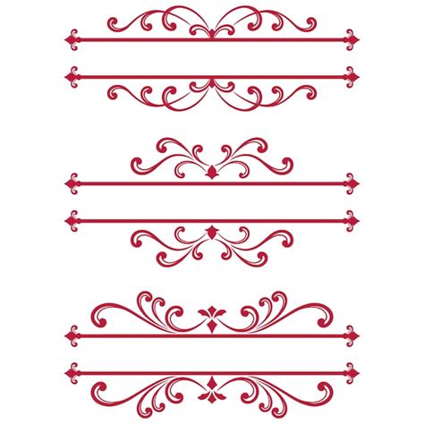 Premium Vector Set Decorative Border