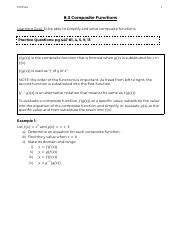 Composite Functions Pdf MHF U Composite Functions Learning Goal To Be Able To