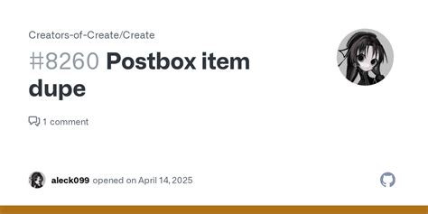 Postbox Item Dupe · Issue 8260 · Creators Of Createcreate · Github