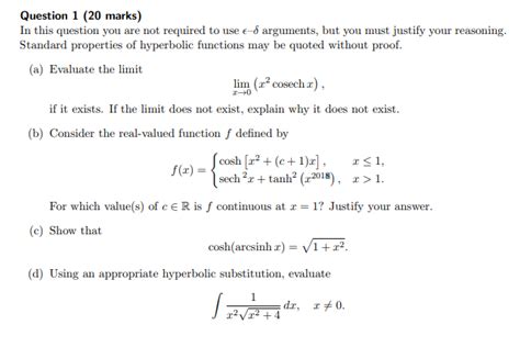 Solved Question 1 20 Marks In This Question You Are Not