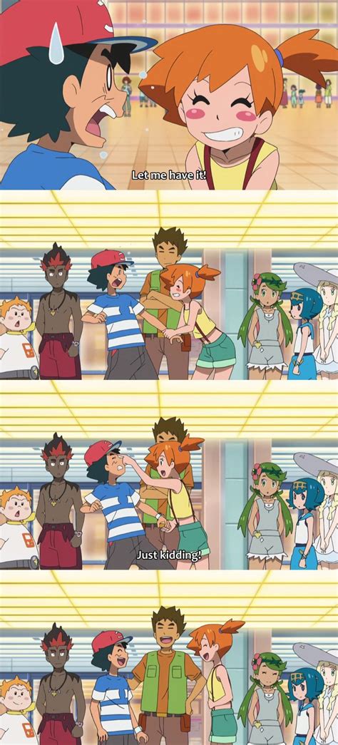 Misty Messing With Ash Pokémon Sun And Moon Pokemon Sun Pokemon