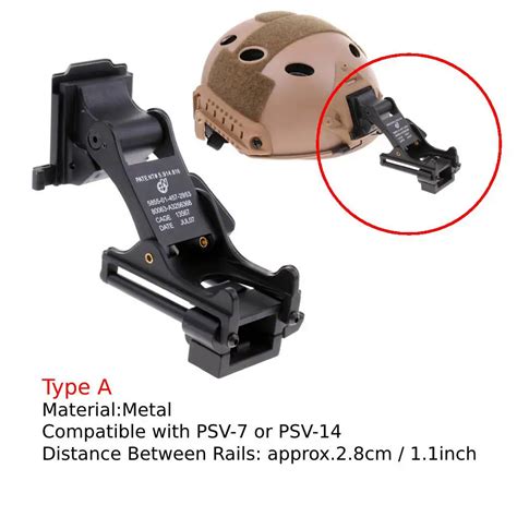 Mich M88 Fast Helmet Mount Kit For Rhino Nvg Pvs 14 Pvs 7 Night Vision Monocular Night Vision