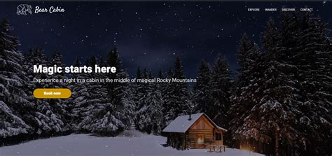 Stylish Hero Section With Snowfall Effect Using Html Css And Javascript