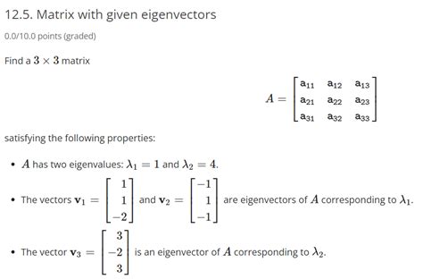 Solved A Has Two Eigenvalues λ1 1 ﻿and λ2 4 The Vectors