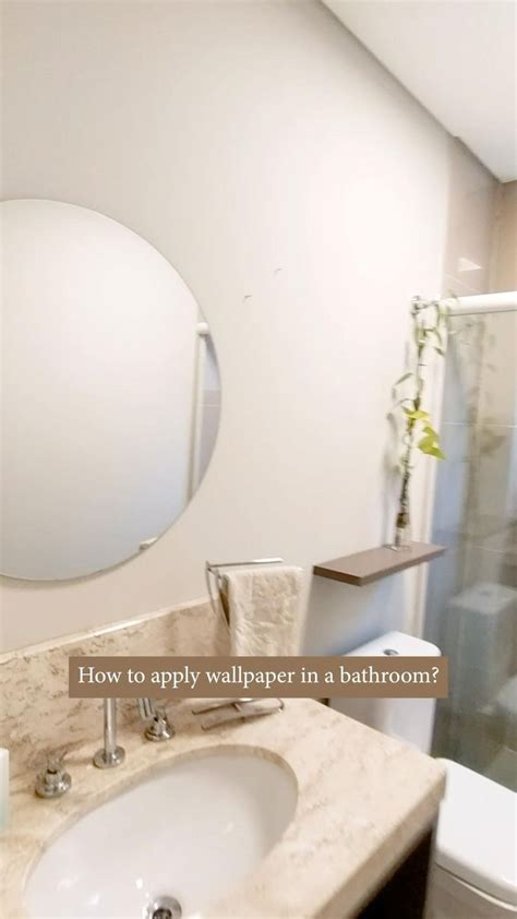 Bathroom Wallpaper Installation