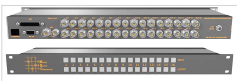 Matrix Switch MSC HD1616L 16x16 HD SDI Matrix Routing Switcher W Front Panel And 3G