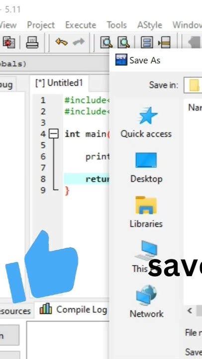C Program Print Hello World Youtube