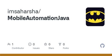 GitHub Imsaharsha MobileAutomationJava
