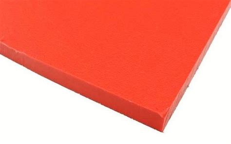 Red 14 Mm Thick Rectangular Plain Polypropylene Plastic Sheets At Best