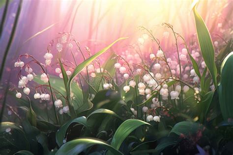 Lily Valley Field Generate Ai Stock Illustration Illustration Of Forest Abstract