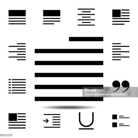 Alignment Editorial Text Icon Simple Glyph Flat Vector Of Text Editor