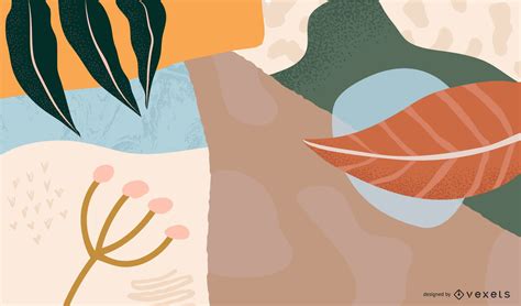 Abstract Plants Background Design Vector Download