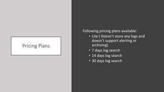 NextGen IBM Cloud Monitoring And Logging PPTX Cloud Computing Internet