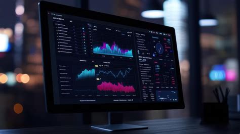 digital dashboard with realtime data analytics and key performance