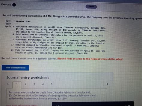 Solved Exercise Seved Record The Following Transactions Of Chegg Com