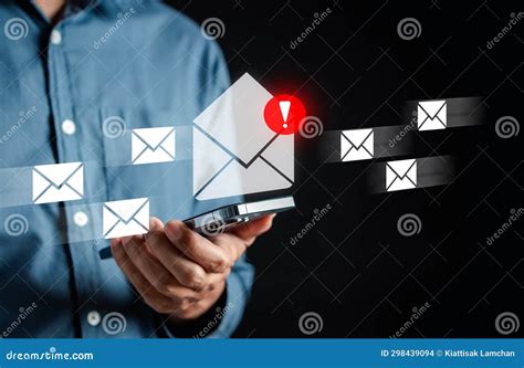 Alert Email Inbox And Spam Virus With Warning Caution For Notification On Internet Letter
